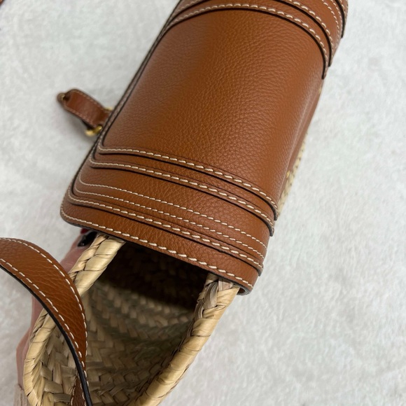 Bags | Chloe Marcie Raffia Rattan Shoulder Crossbody Bag Small Size ...